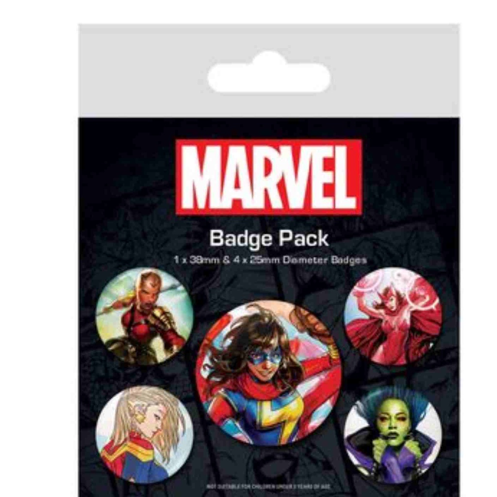 Pyramid - Marvel - The Iconic Women Of Marvel Badge Pack | Game Store UAE