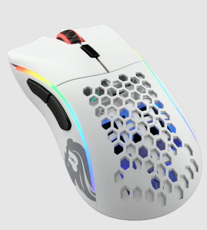 Glorious Model D- Wireless RGB Gaming Mouse - Matte White | Game Store UAE