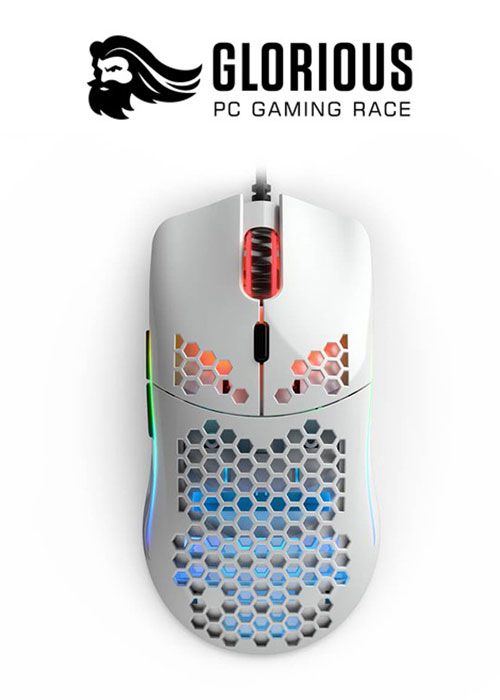Glorious Model O- RGB Gaming Mouse - Glossy White | Game Store UAE